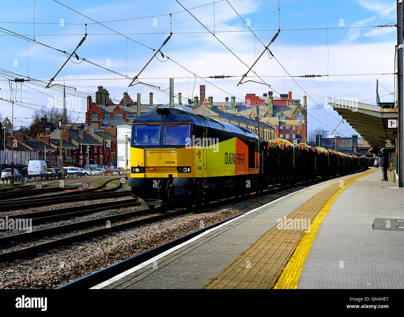 Colas Rail Freights class 60 096 in Preston Stock Photo - Alamy