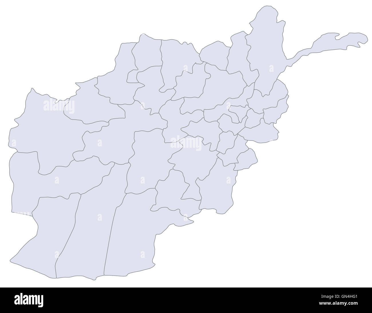 Afghanistan districts map hi-res stock photography and images - Alamy