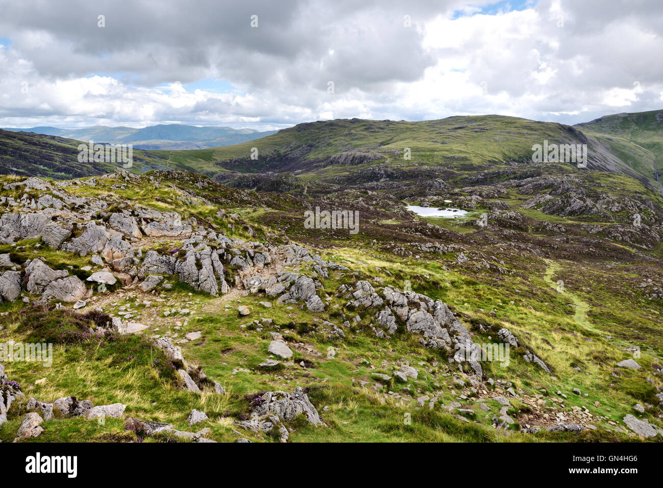 Innominate tarn from Haystacks Stock Photo - Alamy