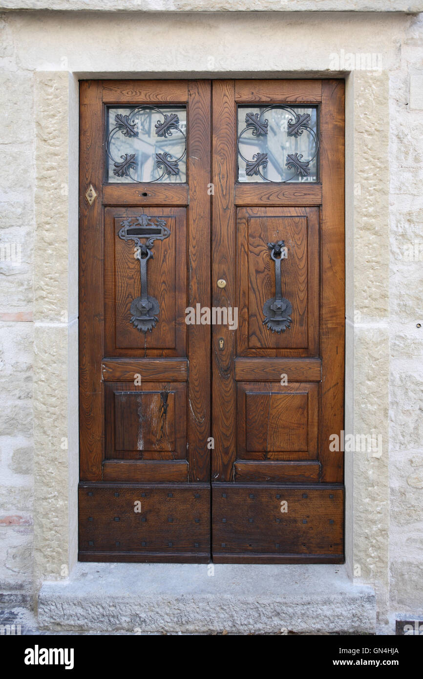 Ancient Wooden Door Stock Photo - Alamy
