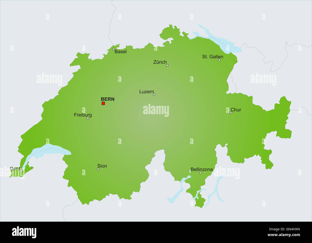 Zurich map hi-res stock photography and images - Alamy