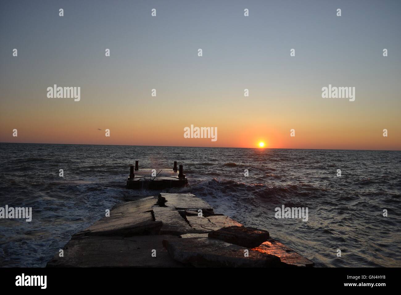 The Black sea sunset Stock Photo - Alamy
