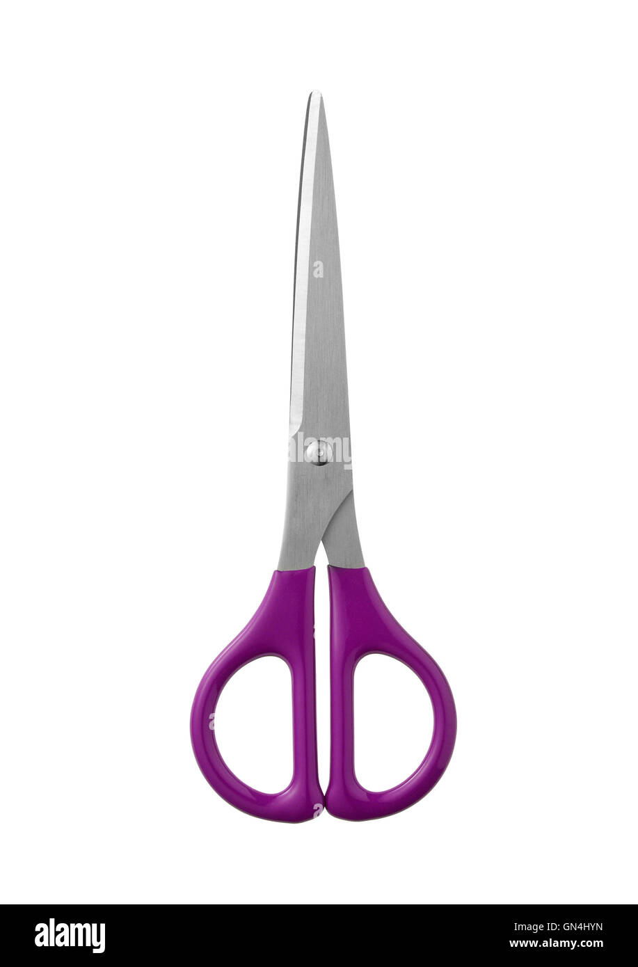 pink Scissors on a white background Stock Photo - Alamy