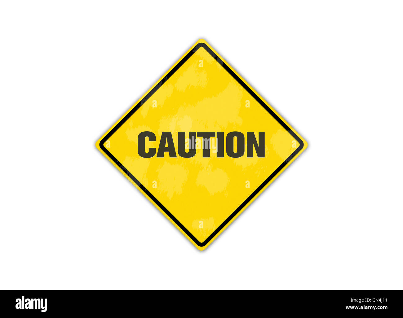 yellow caution traffic sign with copyspace for text message Stock Photo ... yellow caution traffic sign with copyspace for text message Stock Photo ...