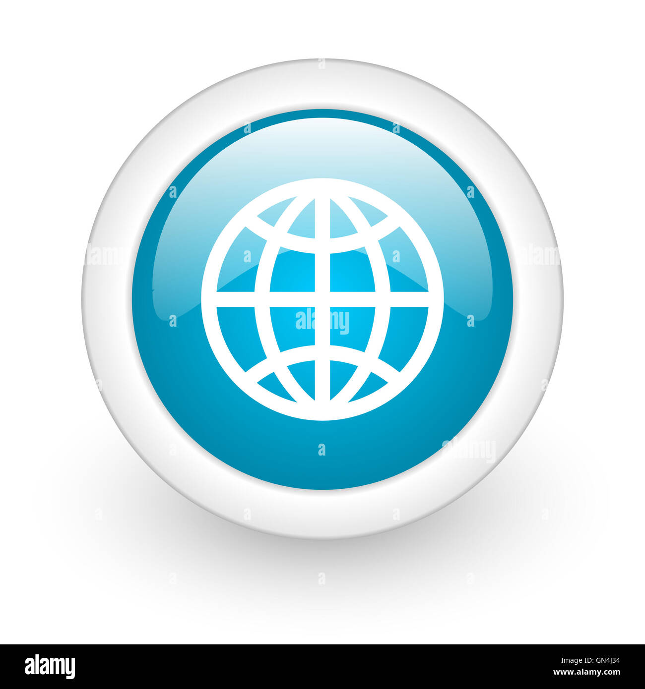 globe web button Stock Photo - Alamy