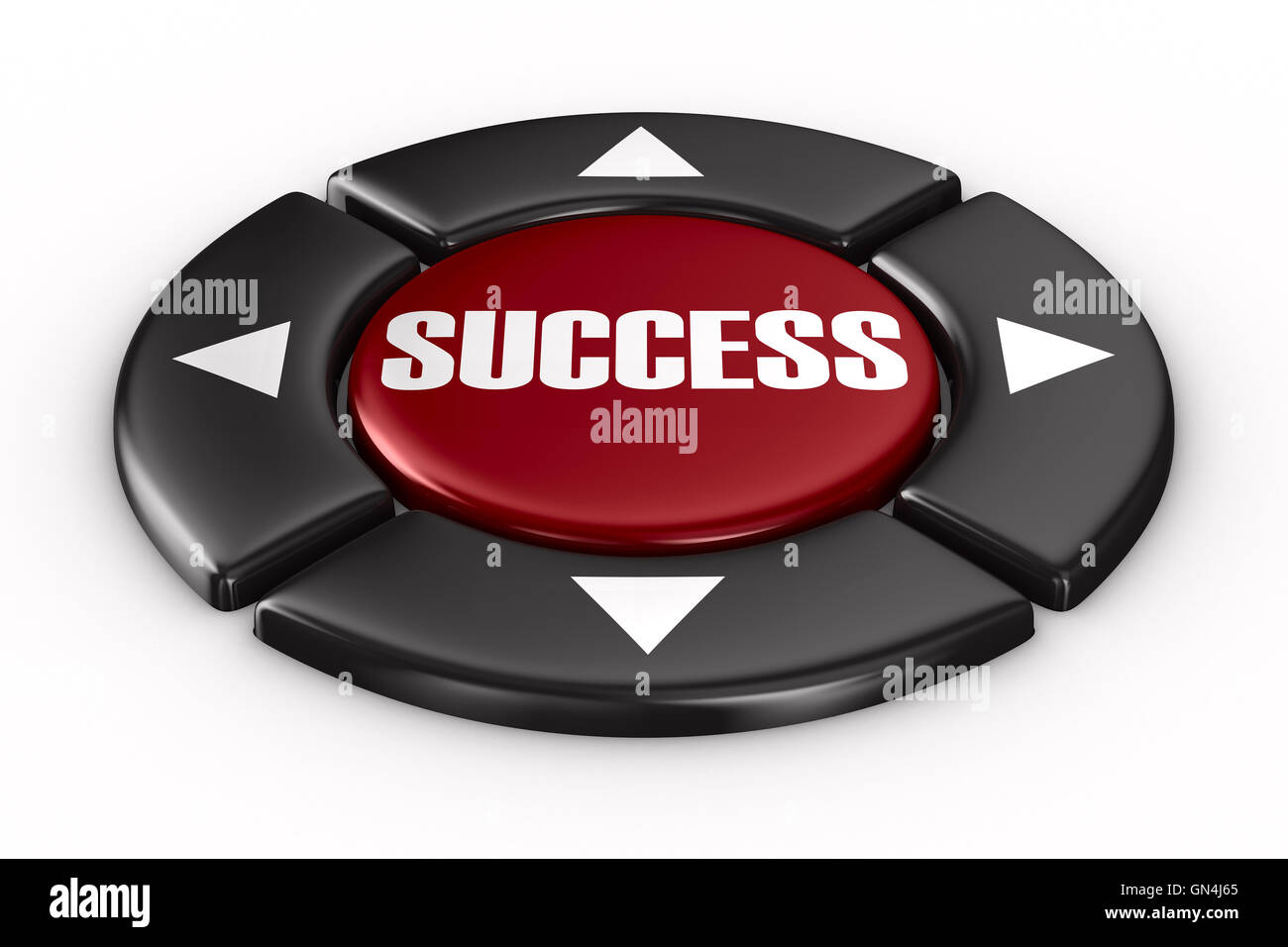 button success on white background. Isolated 3D image Stock Photo - Alamy