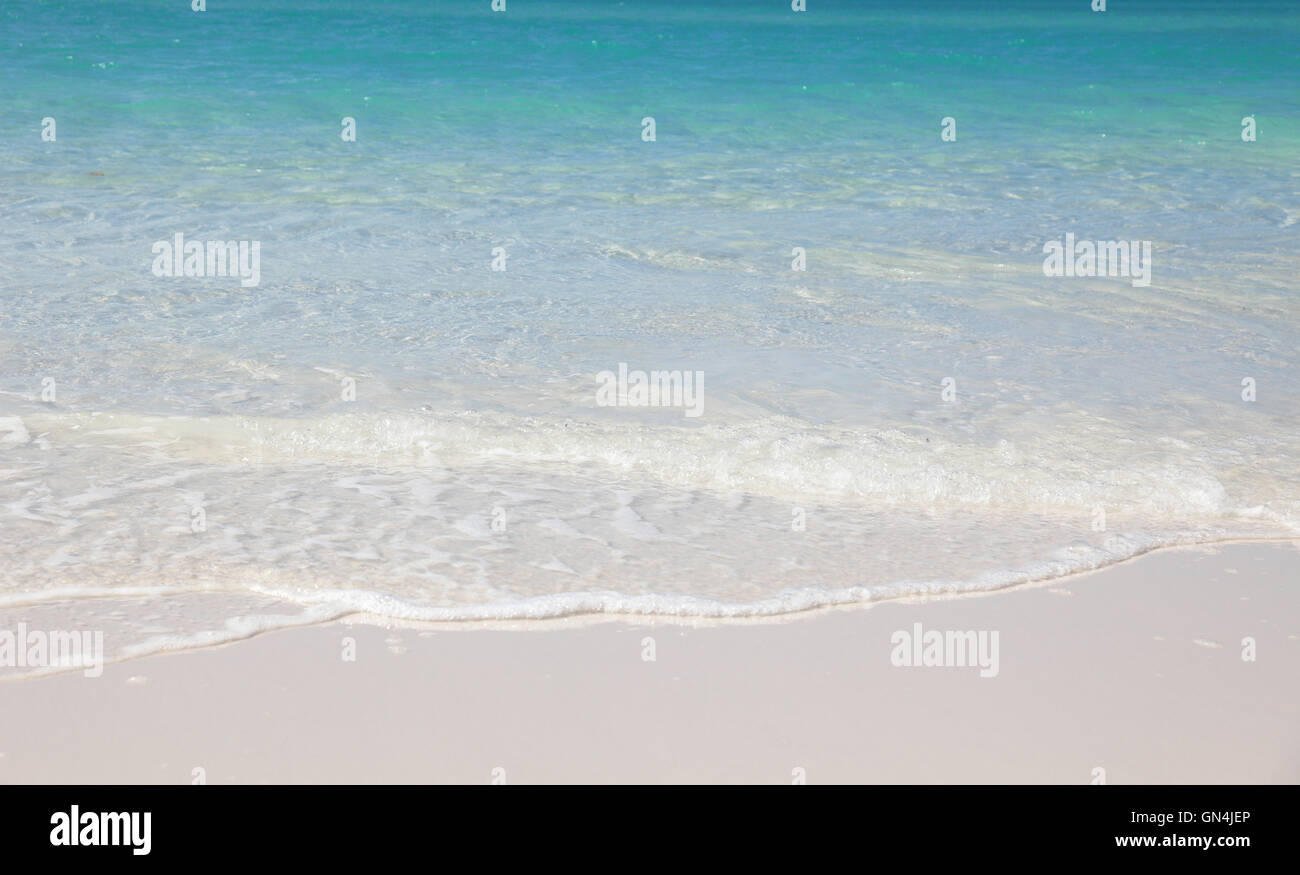 Sandy beach on sea waves hi-res stock photography and images - Alamy