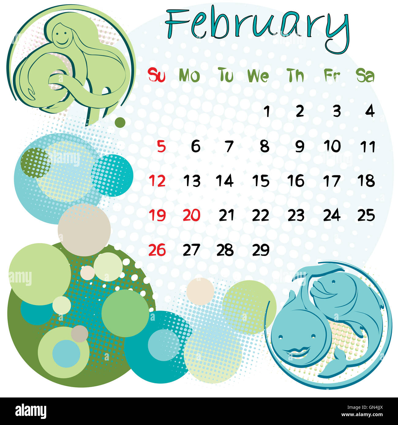 february 2012 holidays Stock Photo - Alamy