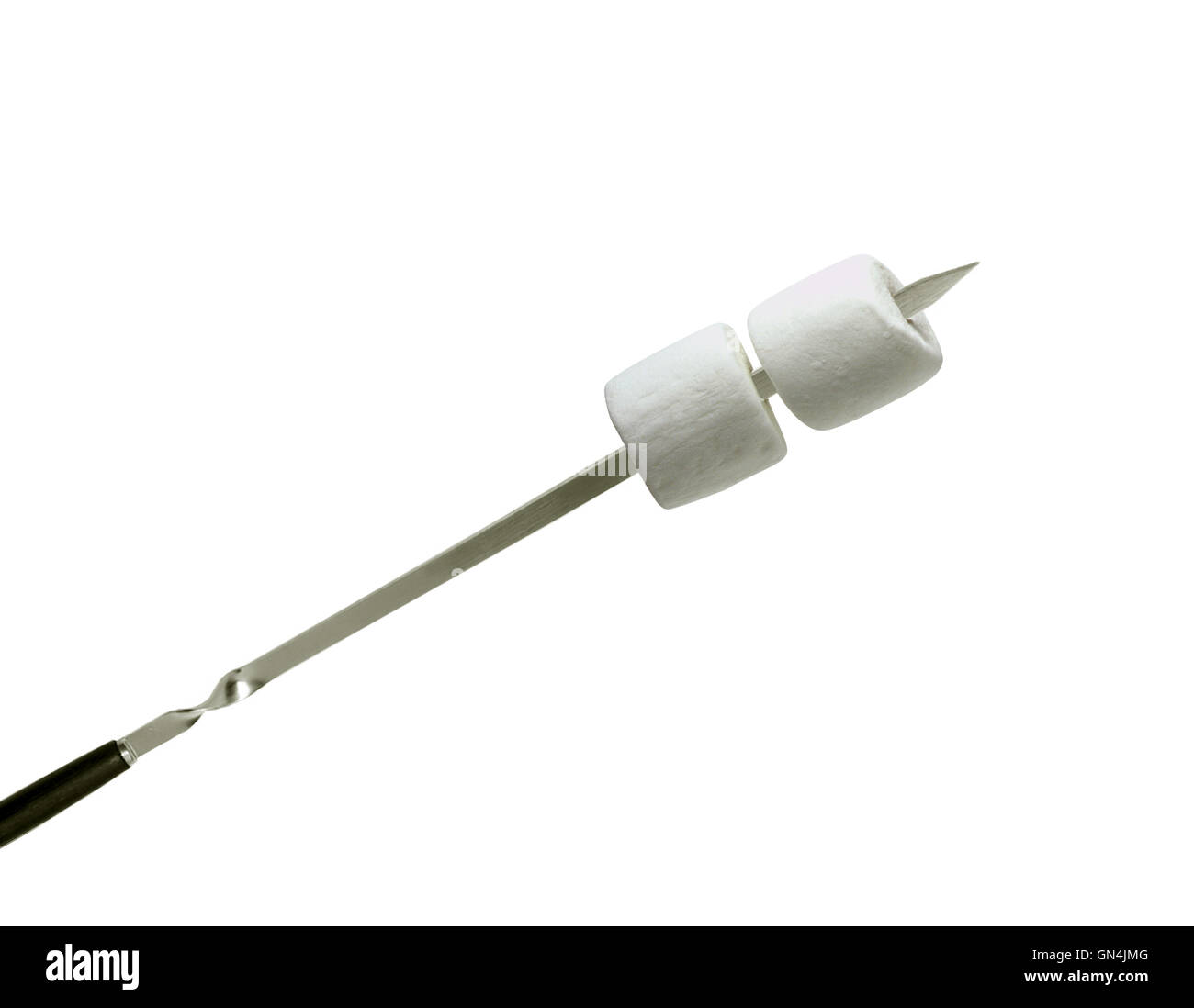 zephyr on spit isolated on white background Stock Photo - Alamy