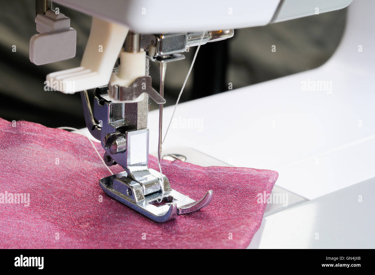 Sewing machine close up Stock Photo - Alamy