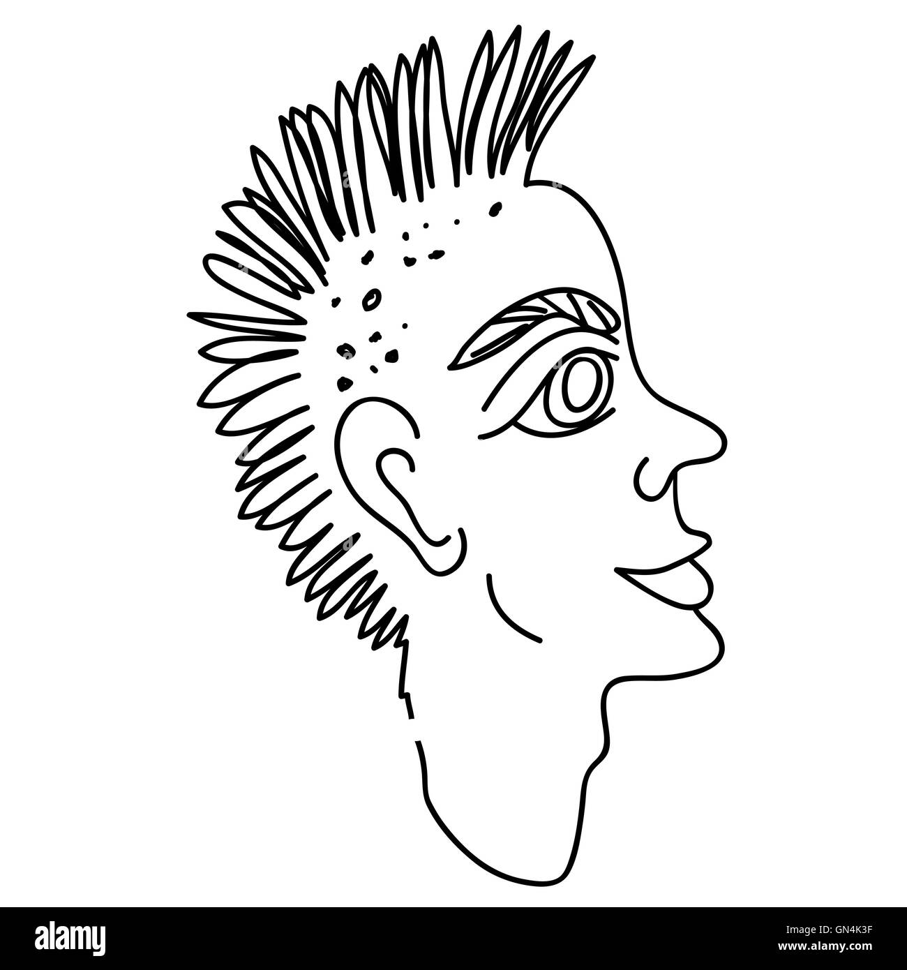 Head cartoon 3 Stock Photo - Alamy