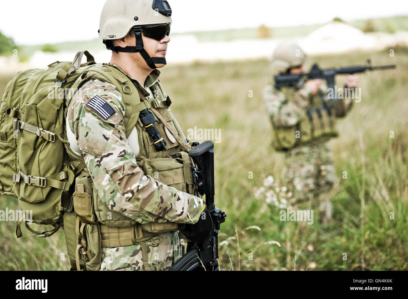 Soldier in patrol Stock Photo - Alamy