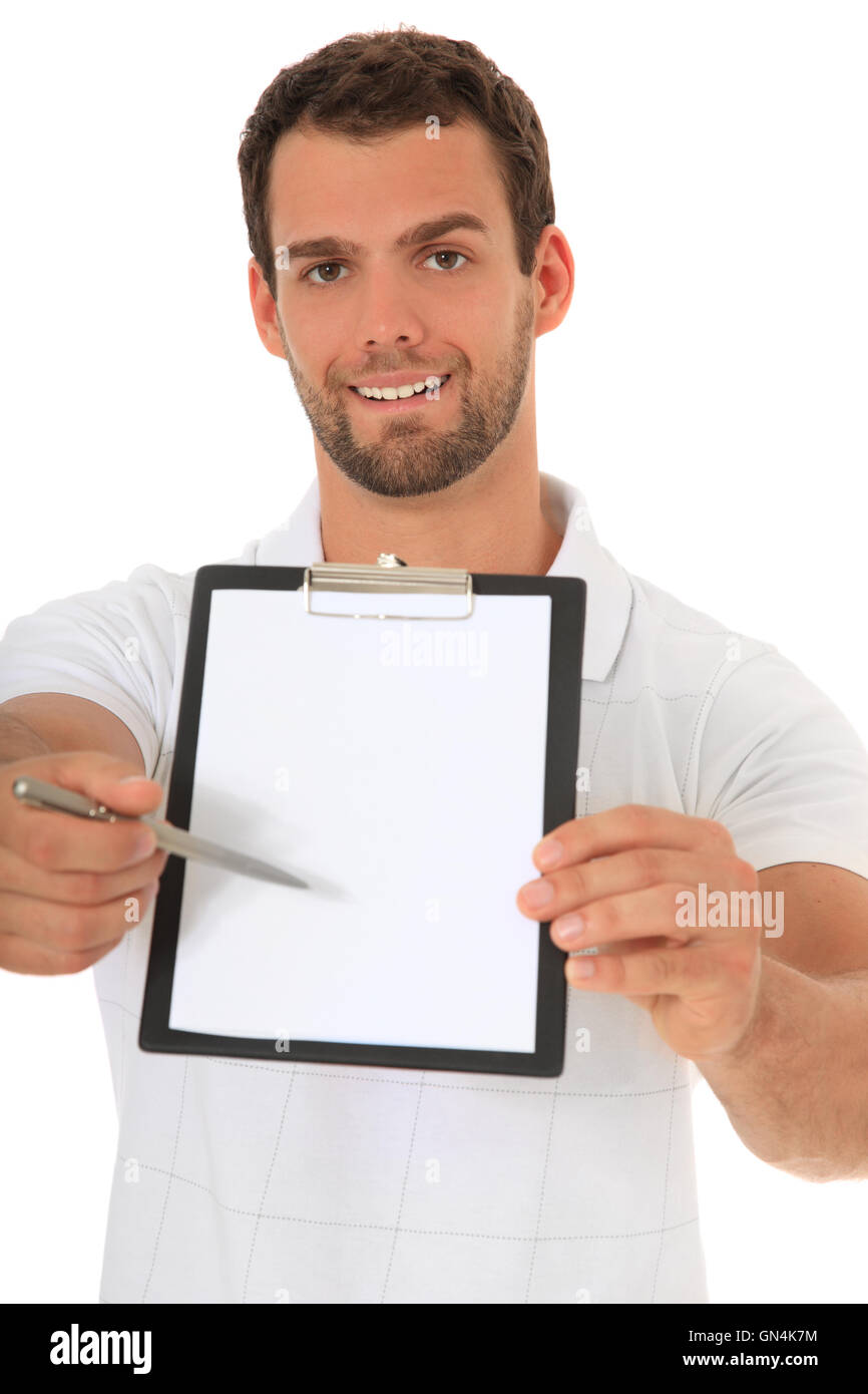 Man clipboard survey hi-res stock photography and images - Alamy