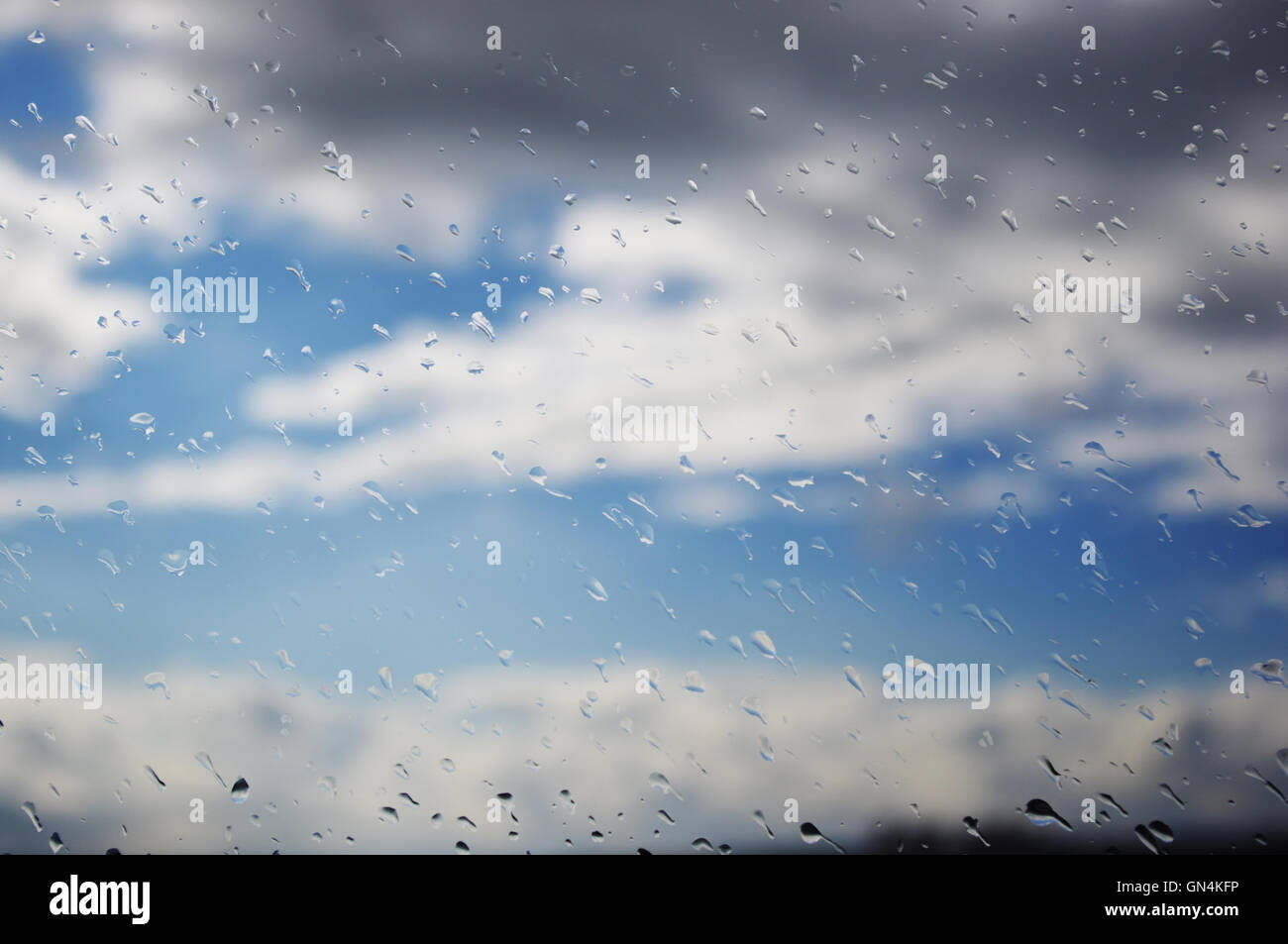 Raindrops on a window Stock Photo - Alamy