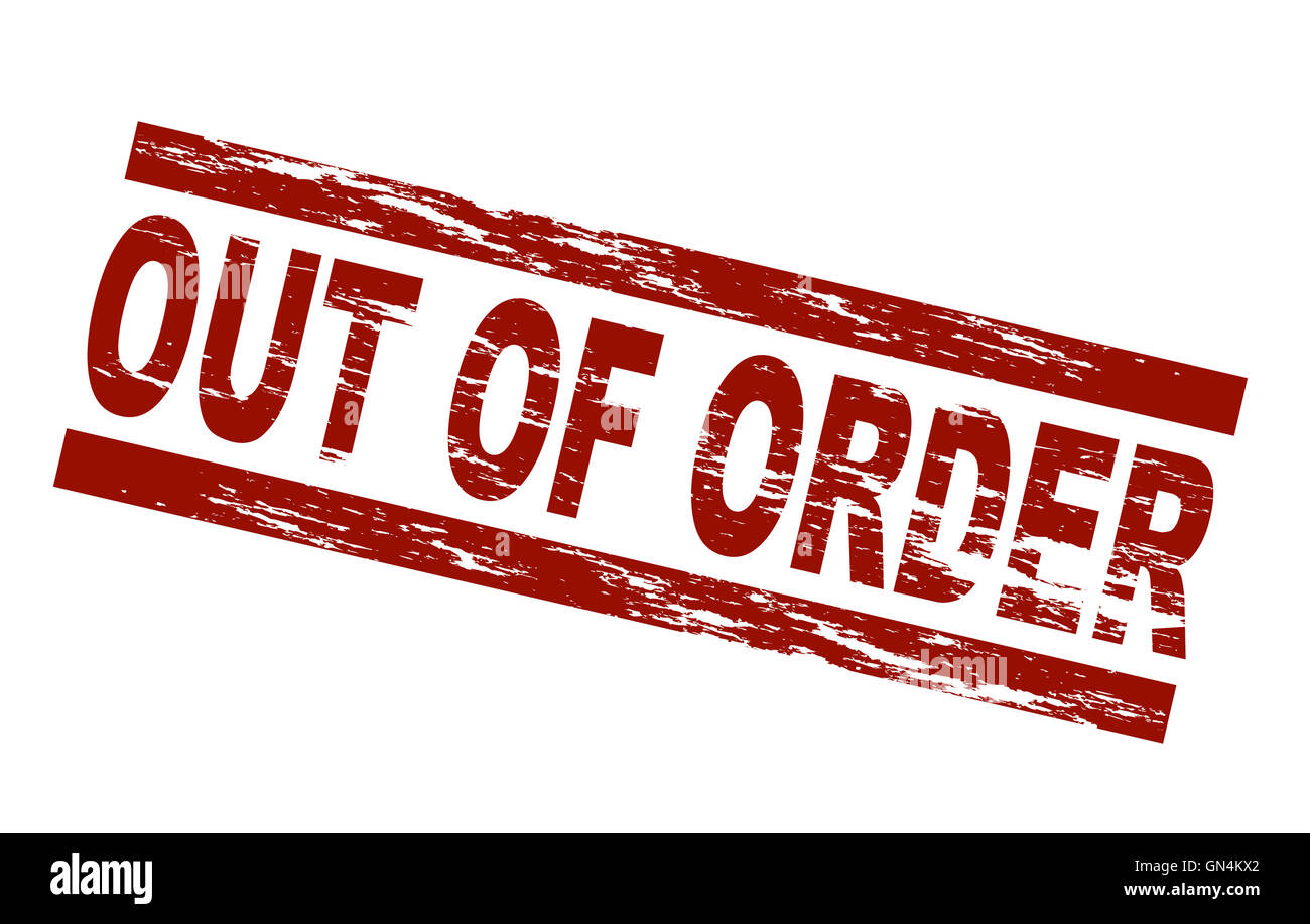 Out of order sign isolated hi-res stock photography and images - Alamy