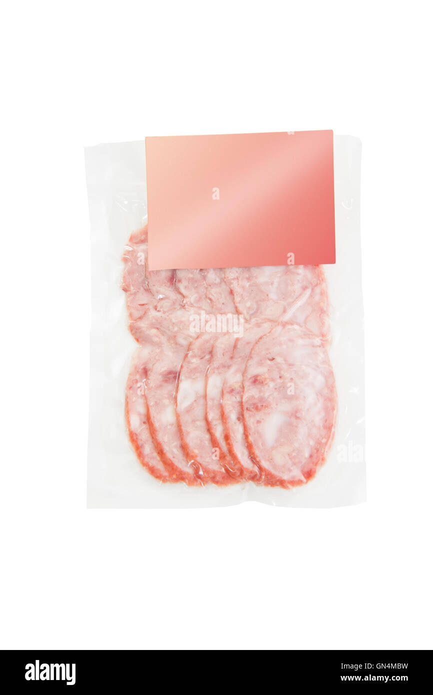 sliced meat packaged Stock Photo - Alamy