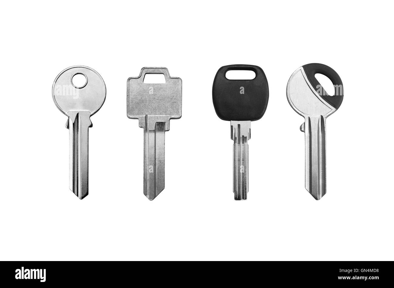 keys on white background Stock Photo - Alamy