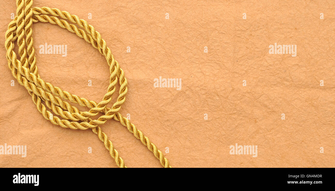 vintage paper with decorative rope border Stock Photo - Alamy