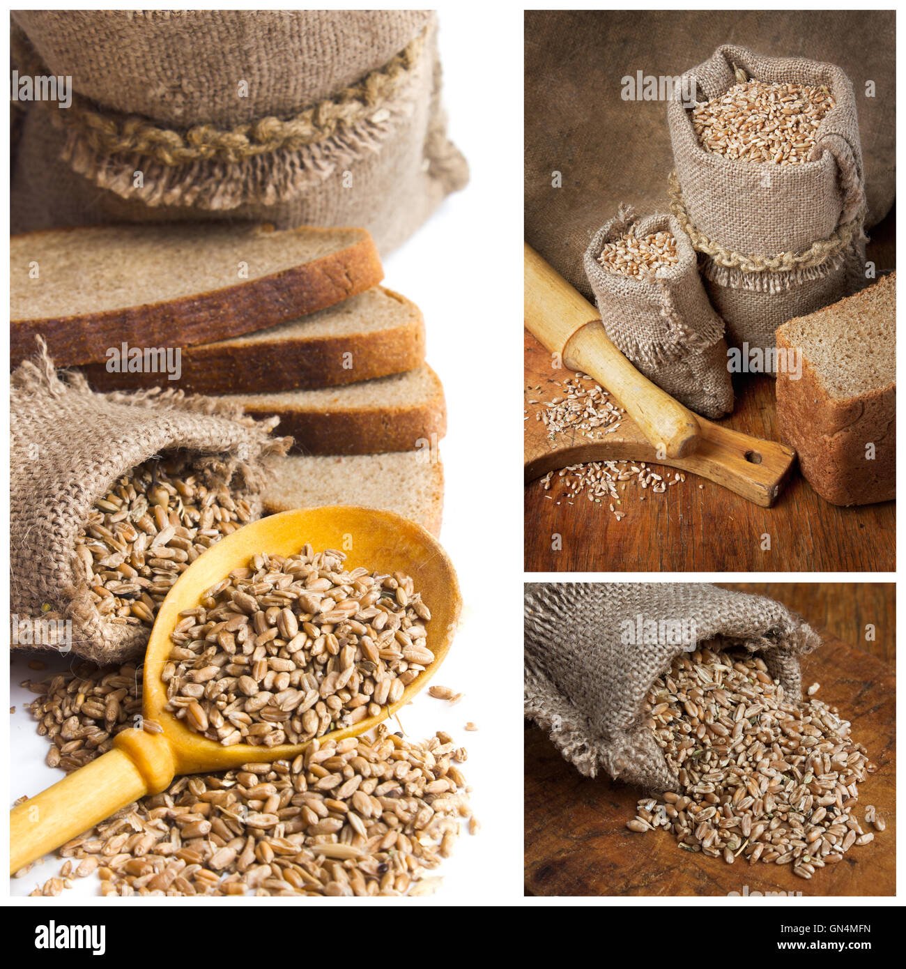 background of corn and a bag Stock Photo - Alamy