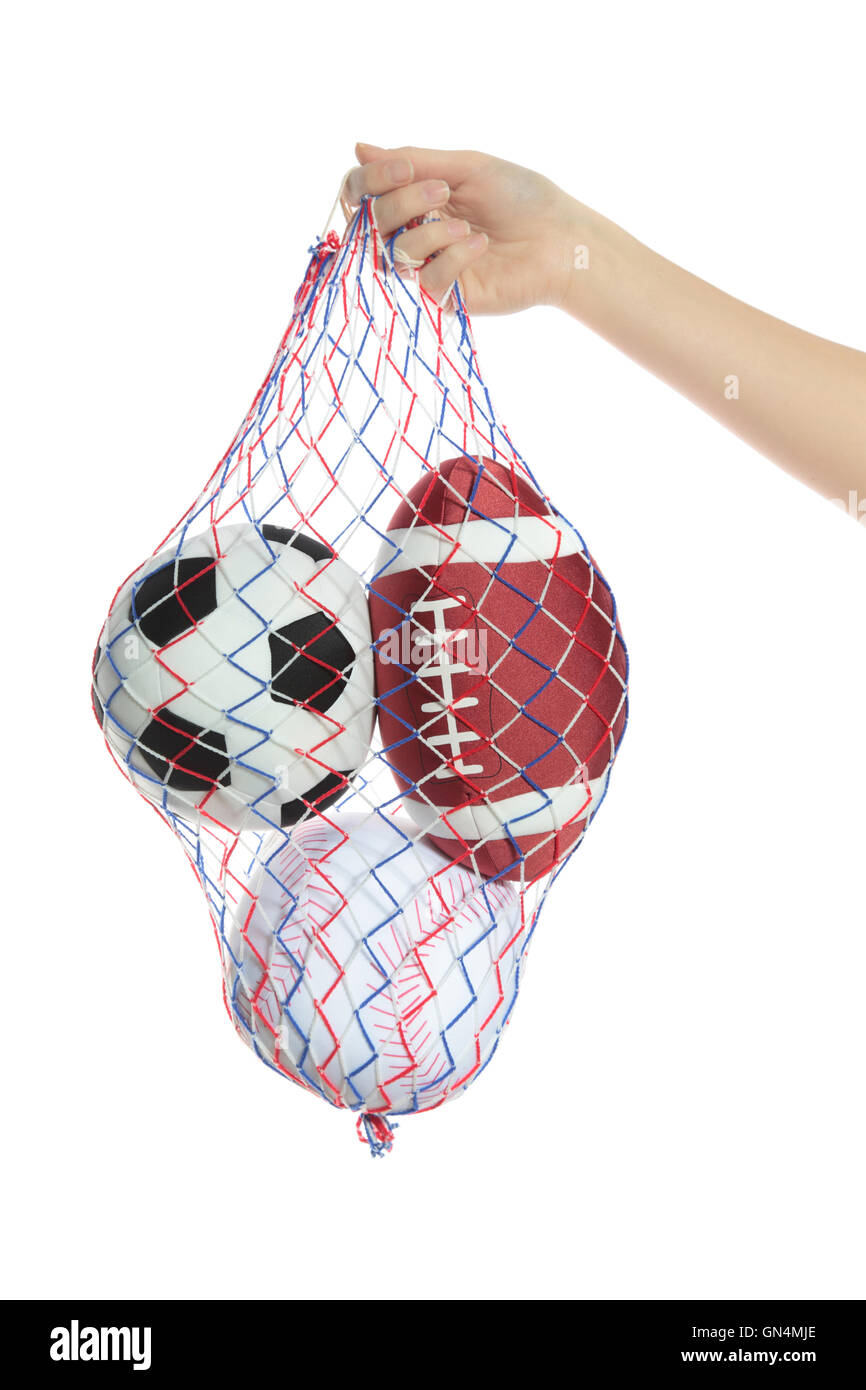Carrying sport balls Stock Photo - Alamy