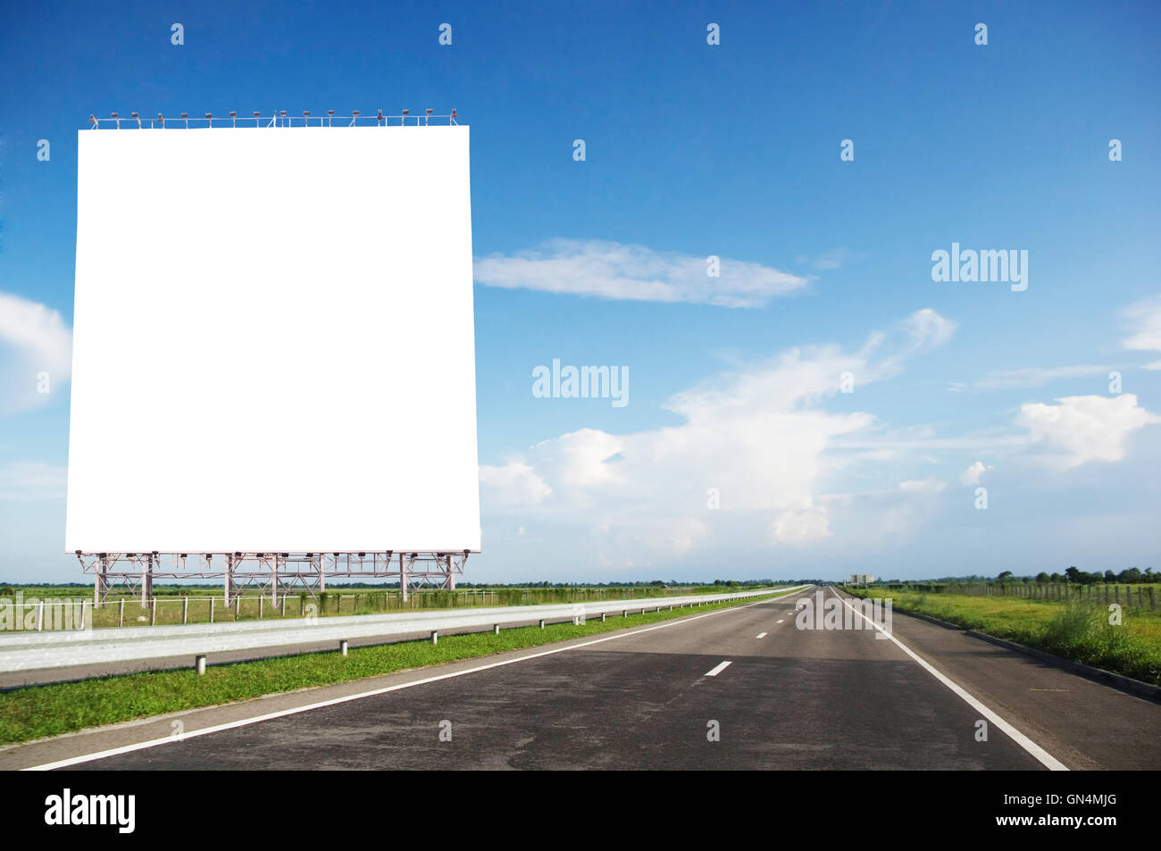 billboard on high way, road safety concepts Stock Photo - Alamy