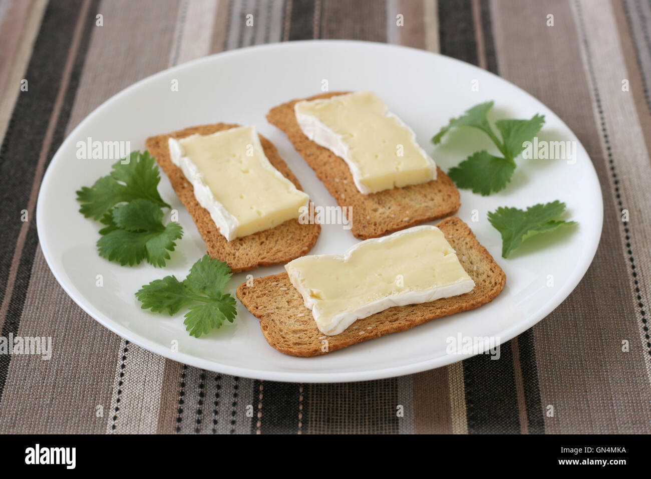 toasts with cheese Stock Photo - Alamy
