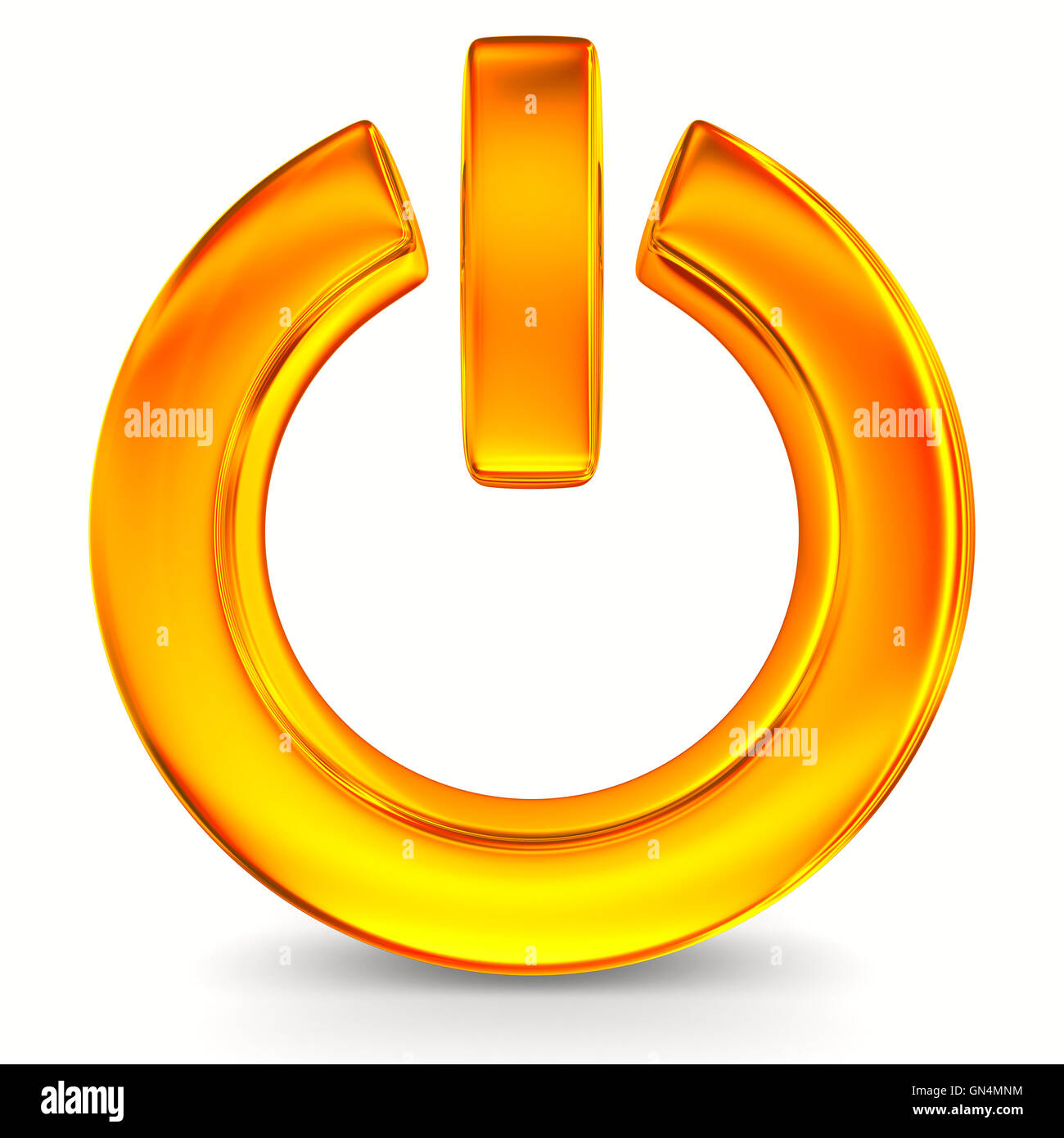 power sign on white background. Isolated 3D image Stock Photo - Alamy
