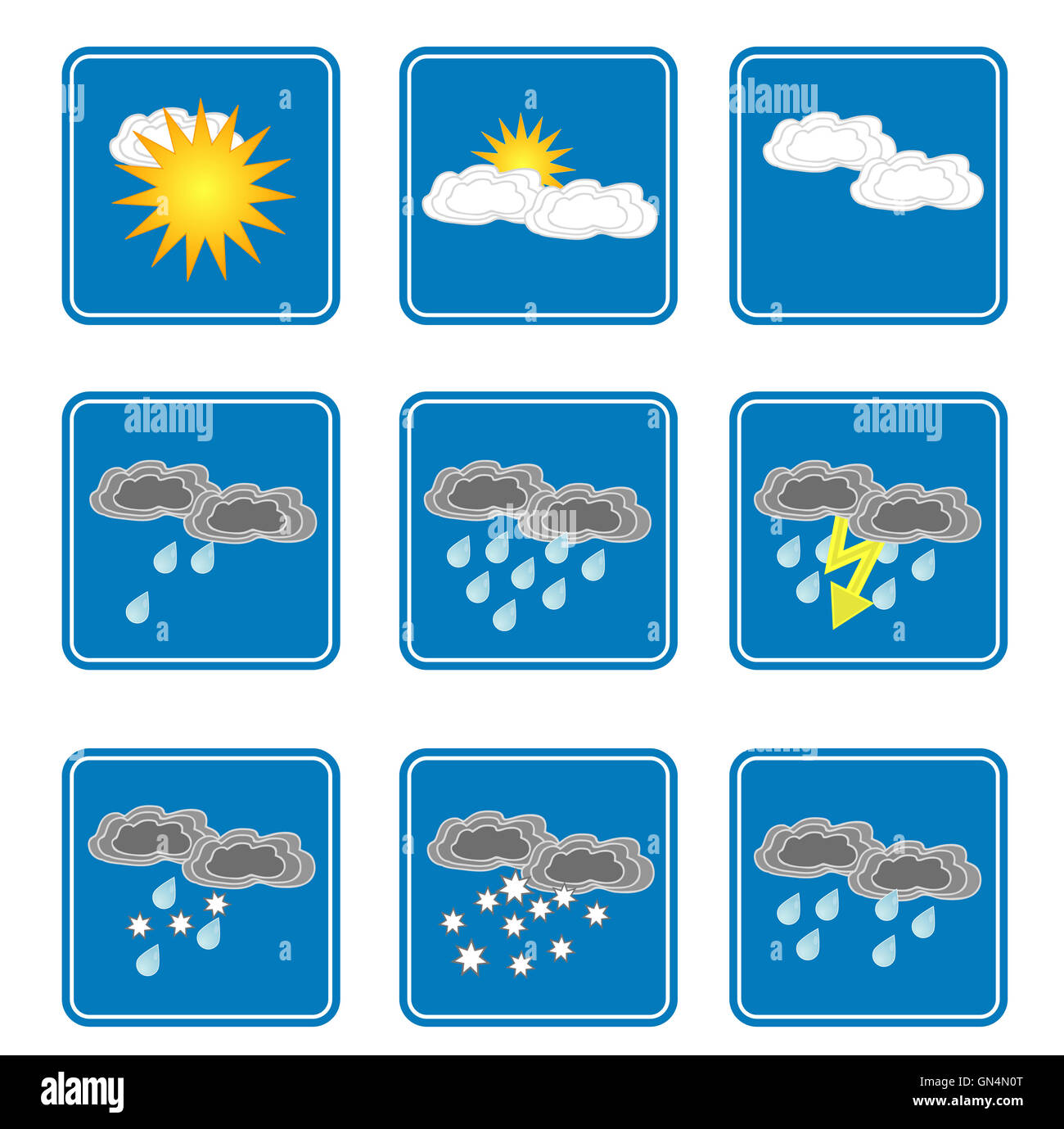 Sunny weather symbol hi-res stock photography and images - Alamy