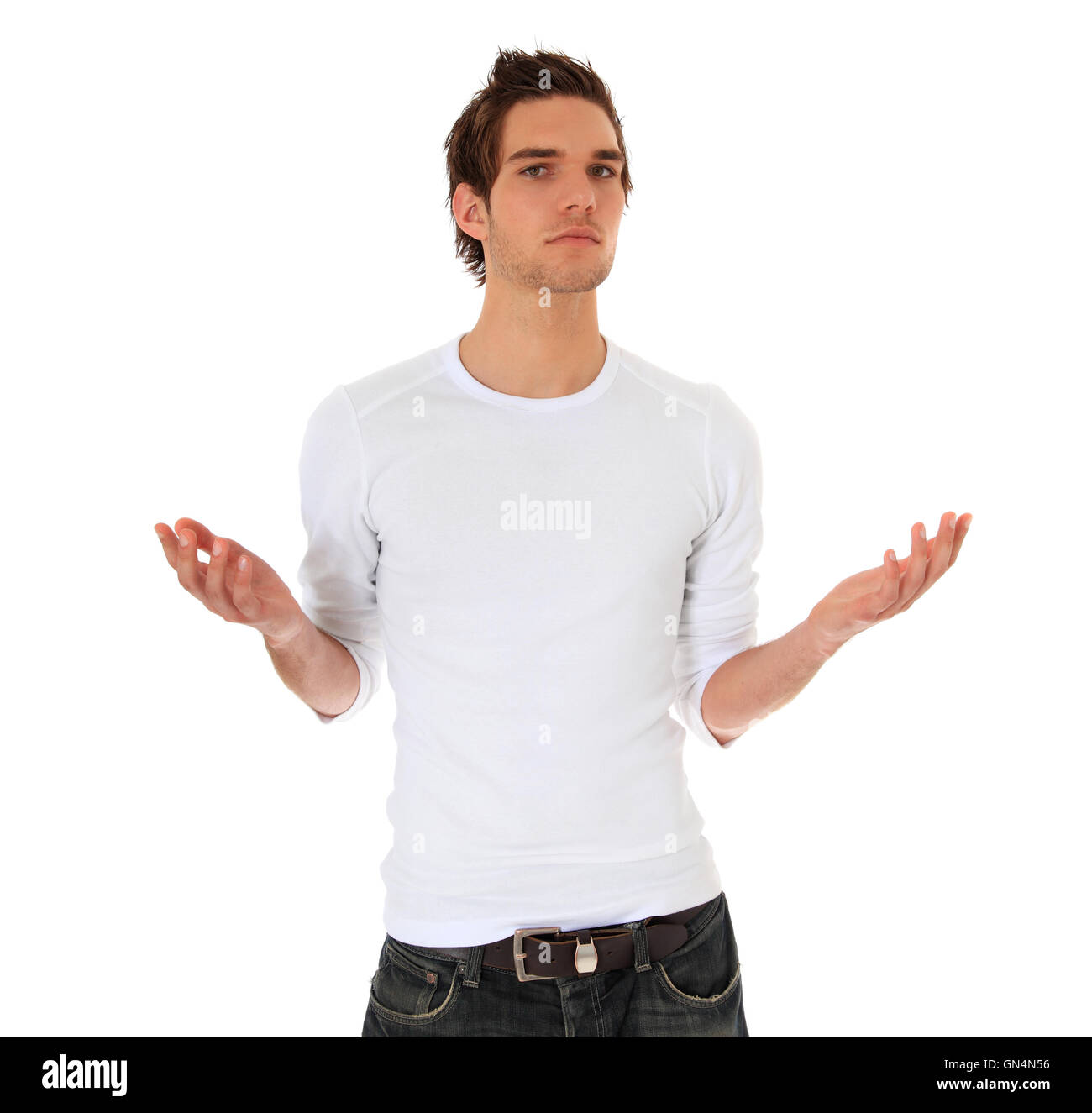 Clueless young man Stock Photo - Alamy