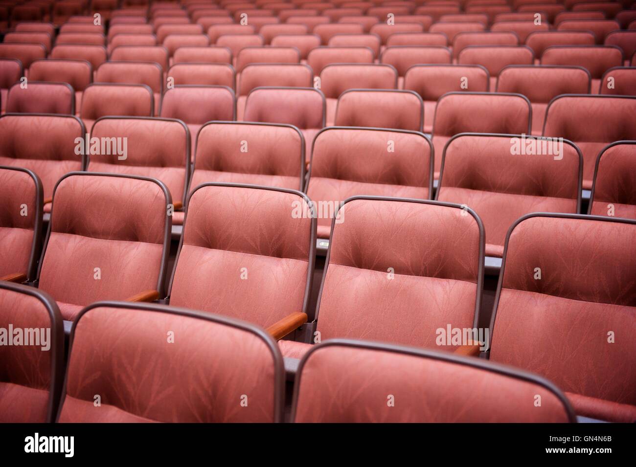 Many Rows of Empty Theatre Seating Stock Photo - Alamy