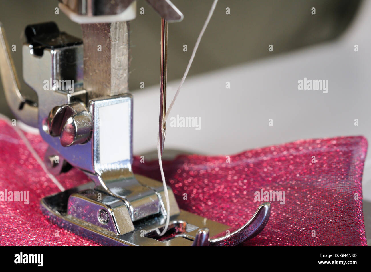 Sewing machine close up Stock Photo - Alamy