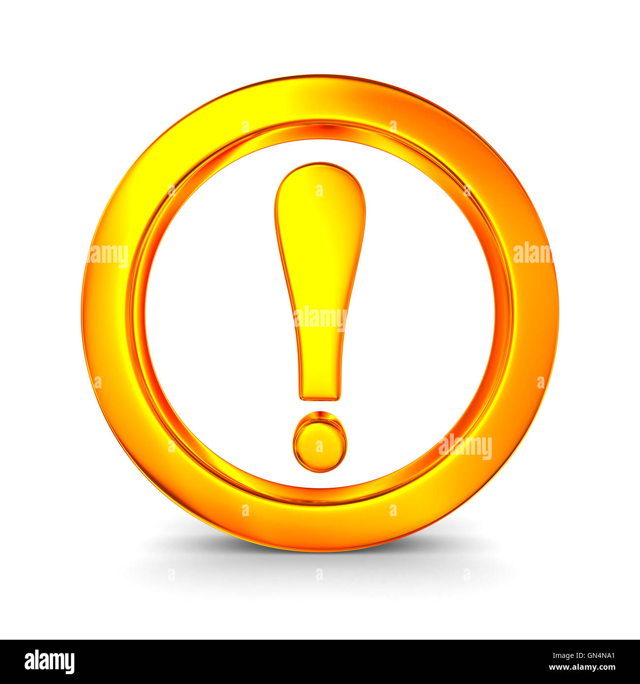 Attention. traffic sign on white background. Isolated 3D image Stock ...