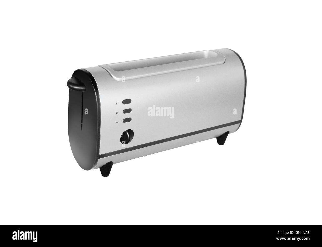 Bread toaster isolated on white with electric cable and plug Stock ...