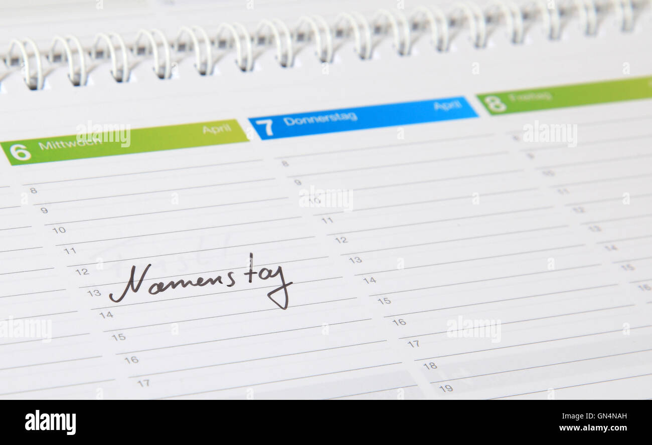 A standard schedule Stock Photo - Alamy
