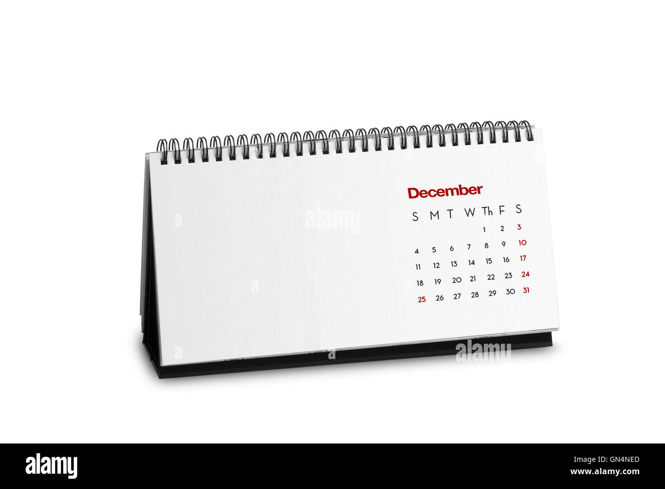 Calendar organizer on white Stock Photo - Alamy