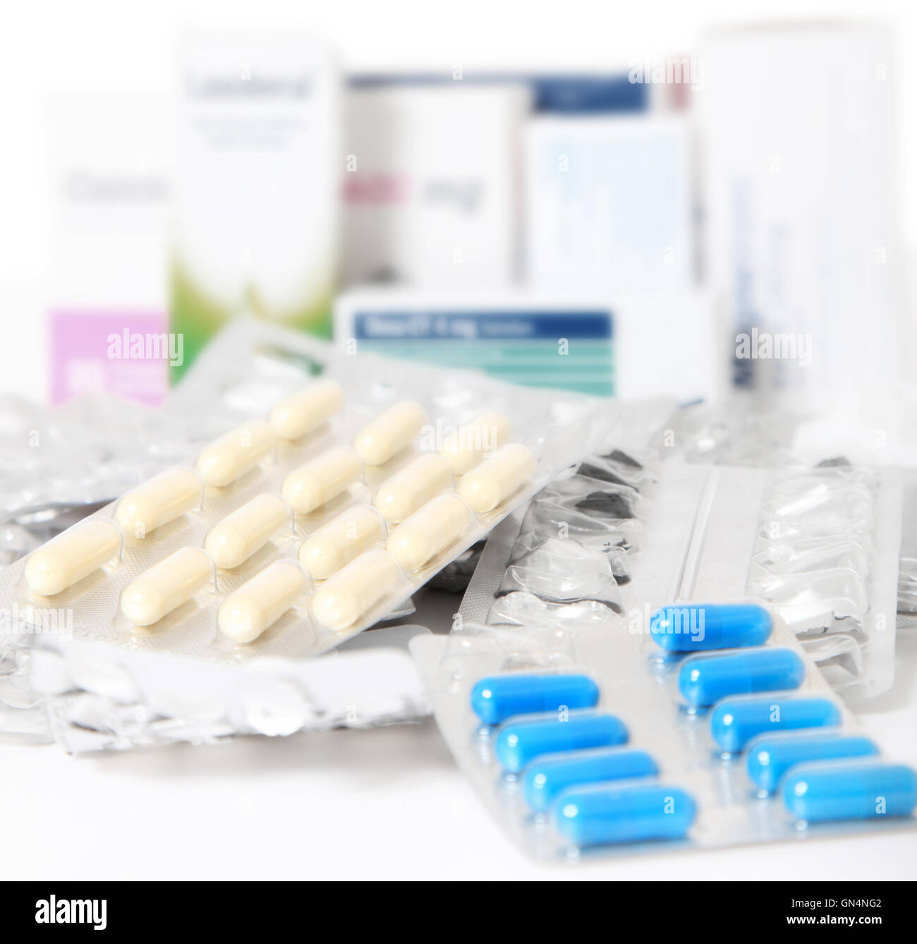 Drug boxes hi-res stock photography and images - Alamy