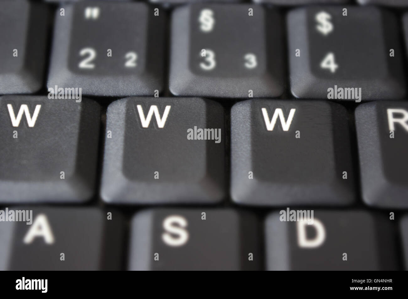 WWW written in keys Stock Photo - Alamy