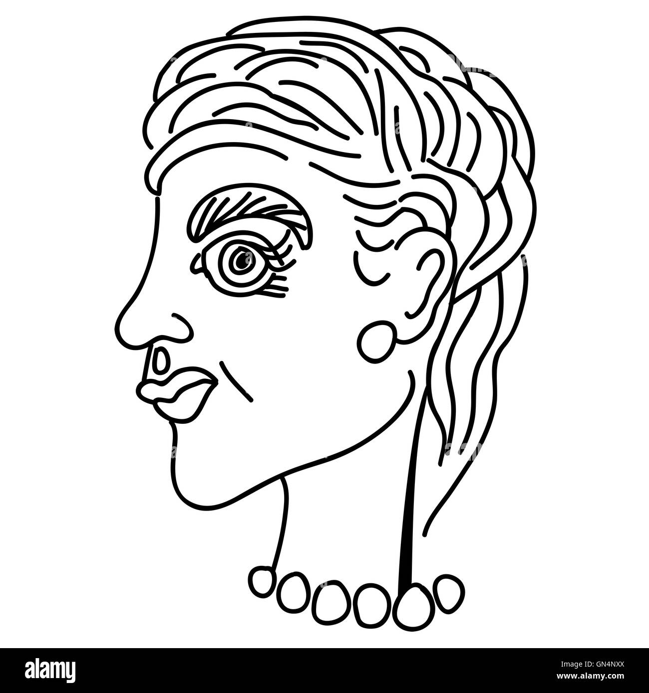 Head cartoon 1 Stock Photo - Alamy