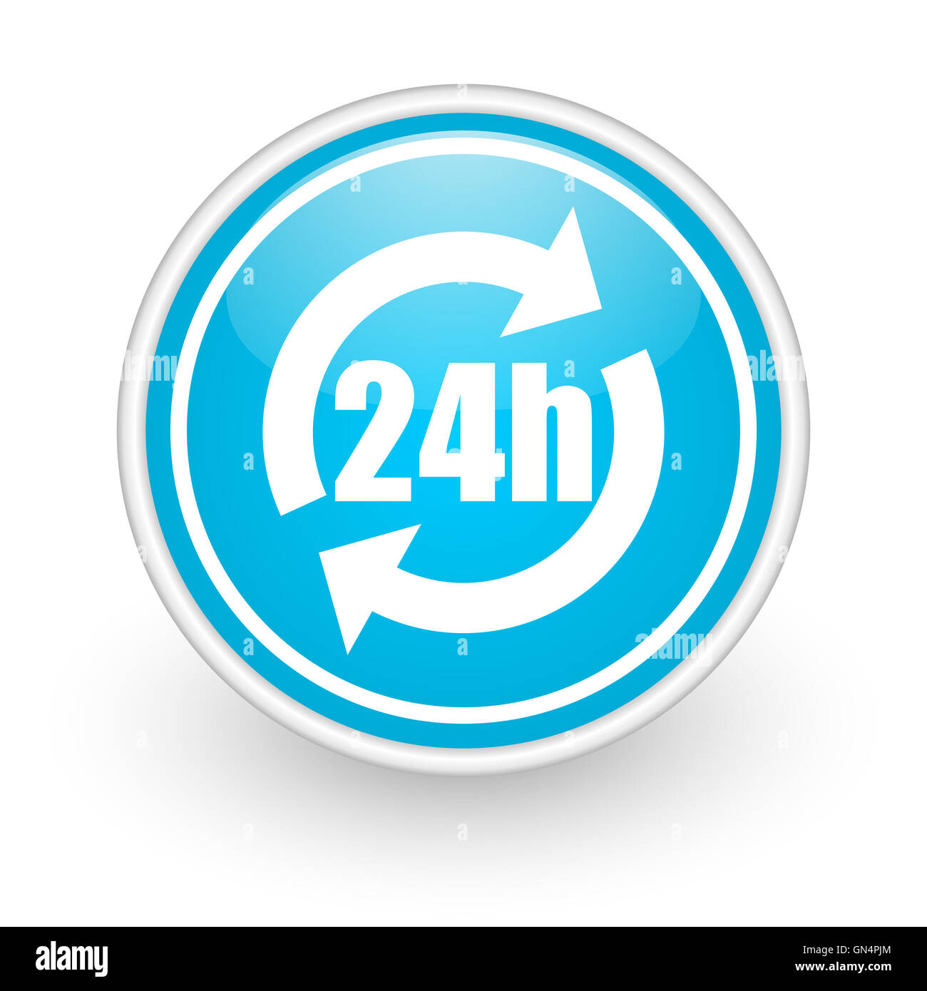 24h service icon Stock Photo - Alamy