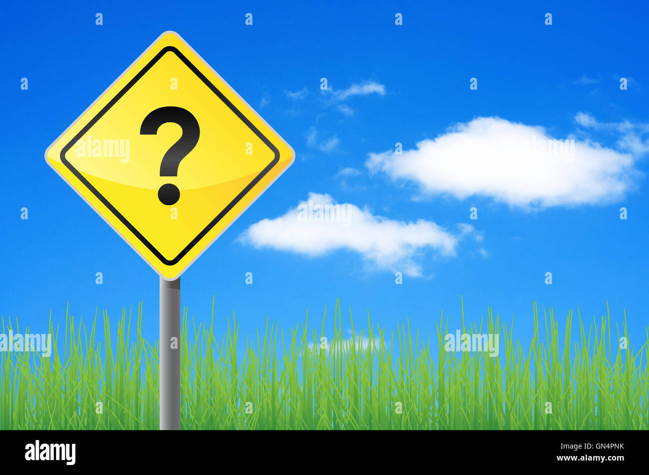Road sign question Stock Photo - Alamy
