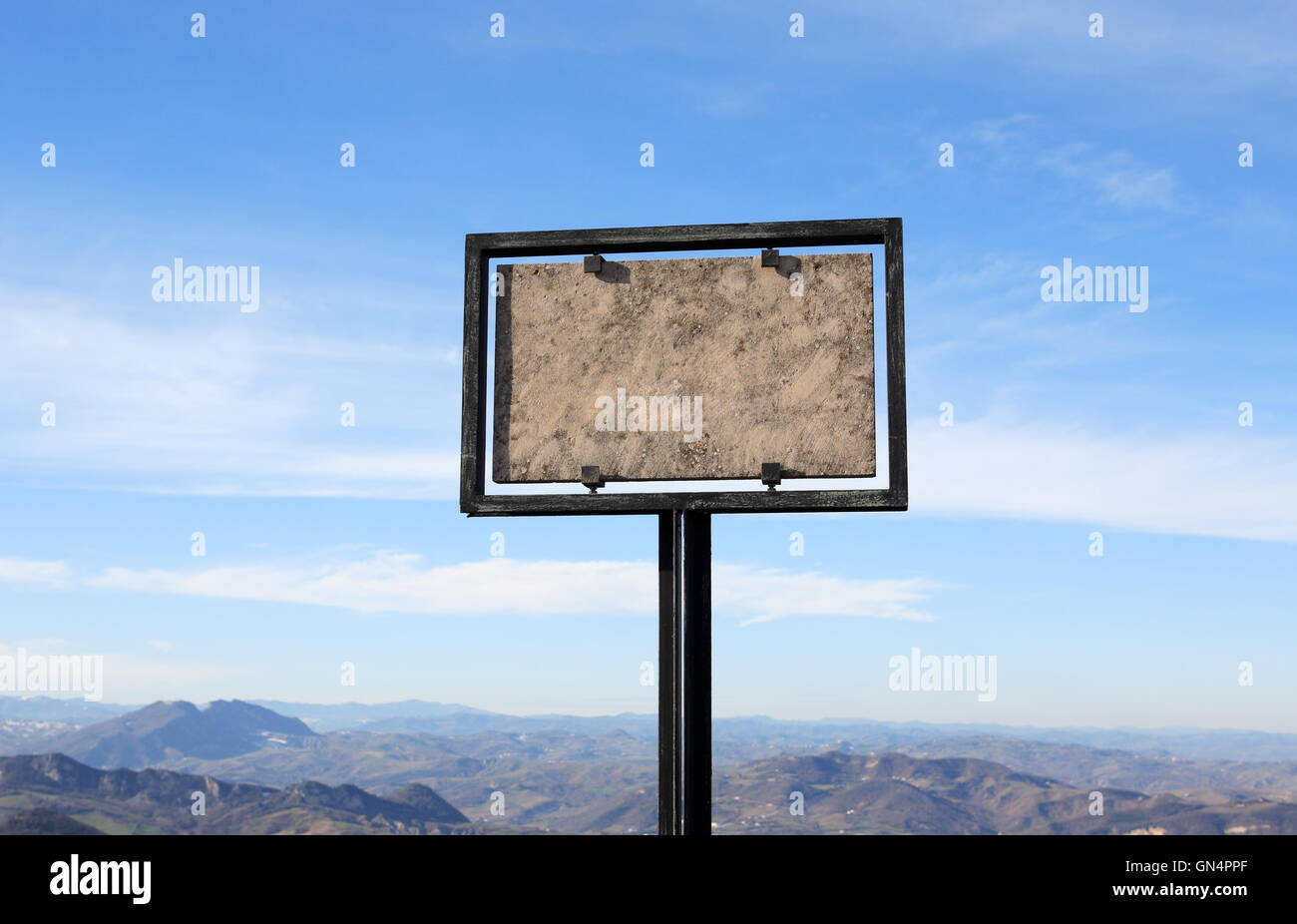 Blank Stone Plate Stock Photo - Alamy
