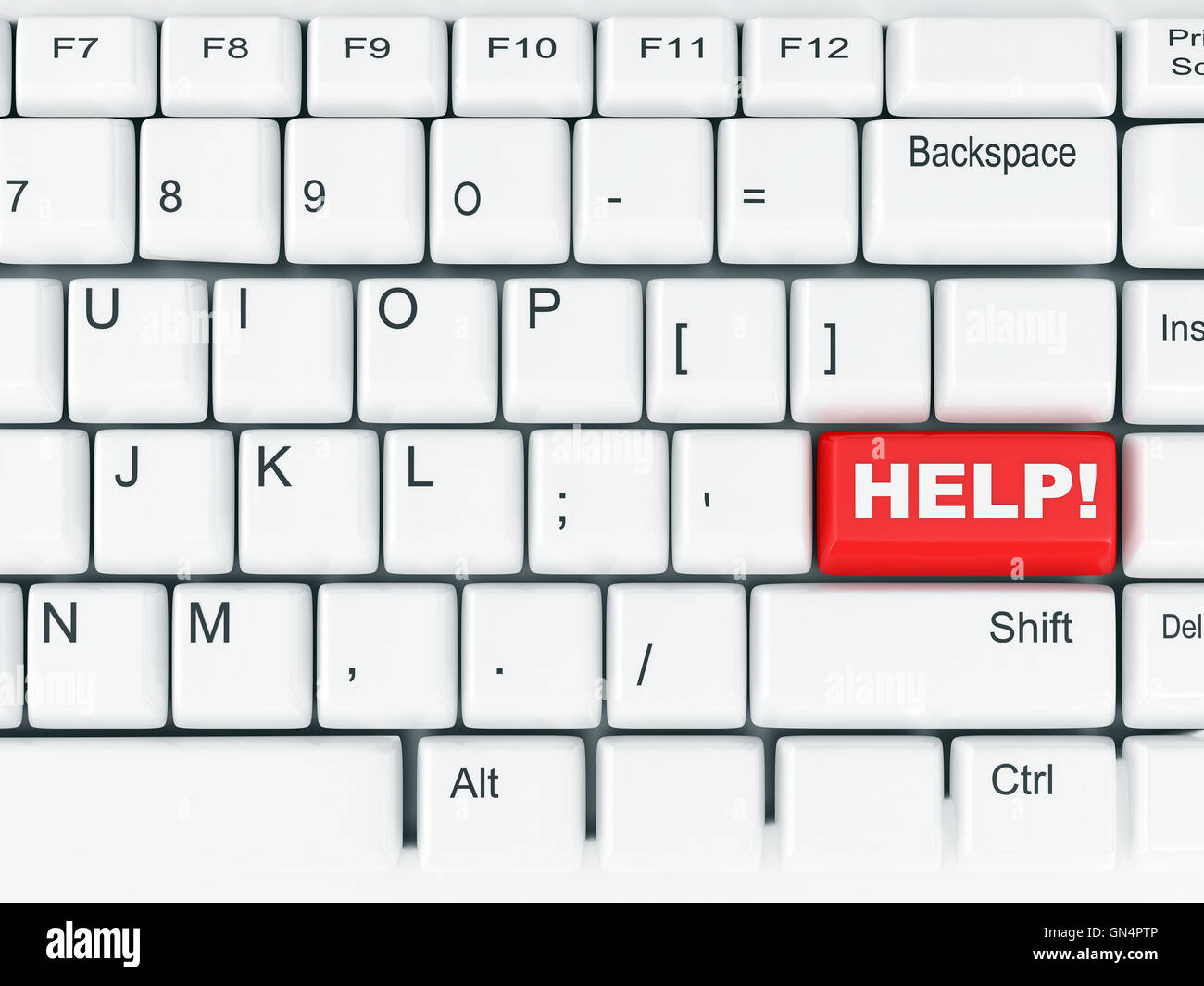 white computer keyboard Stock Photo - Alamy