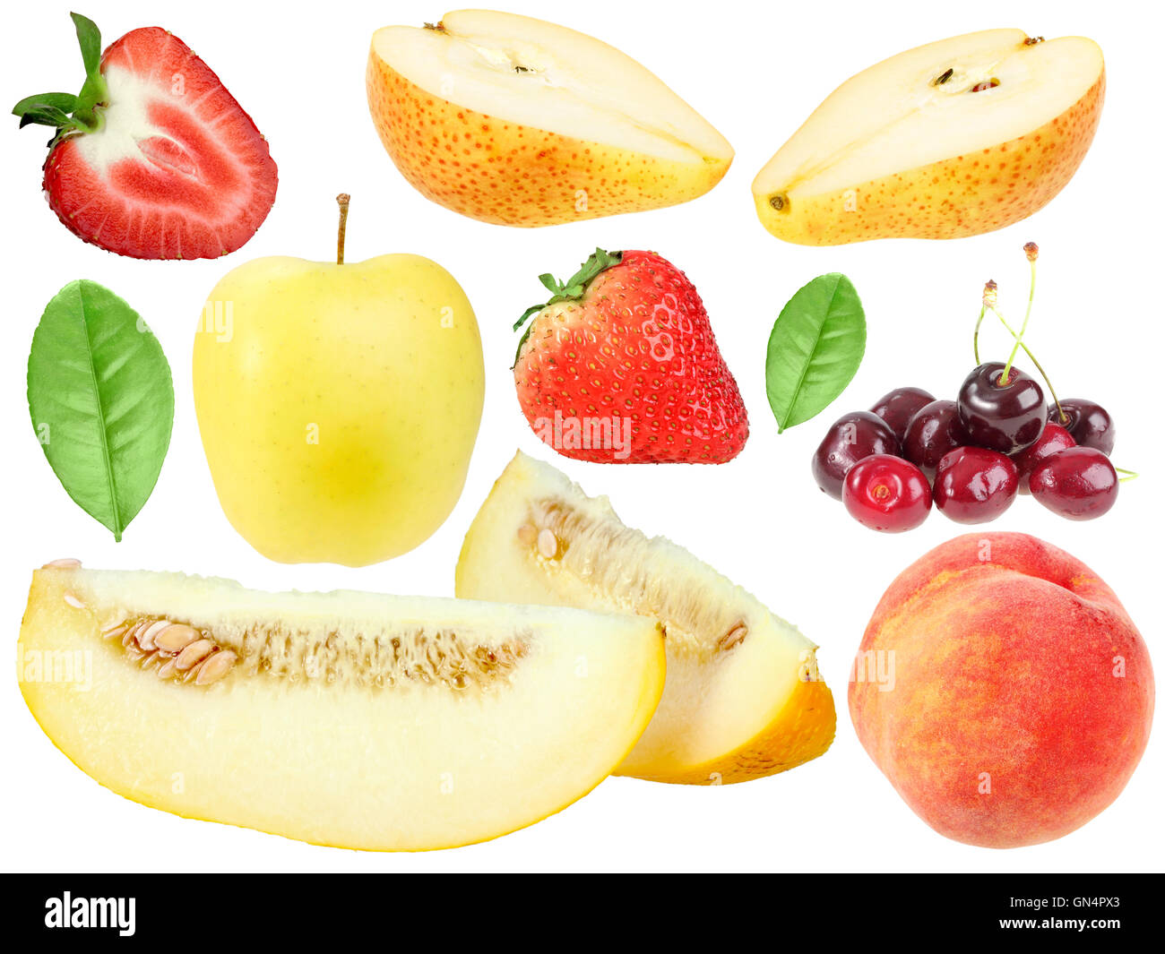 Set of fresh fruits and berryes Stock Photo - Alamy