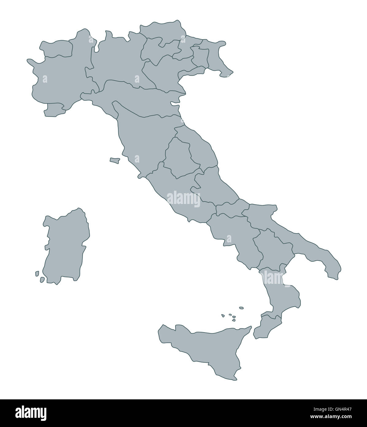 Stylized map italy hi-res stock photography and images - Alamy