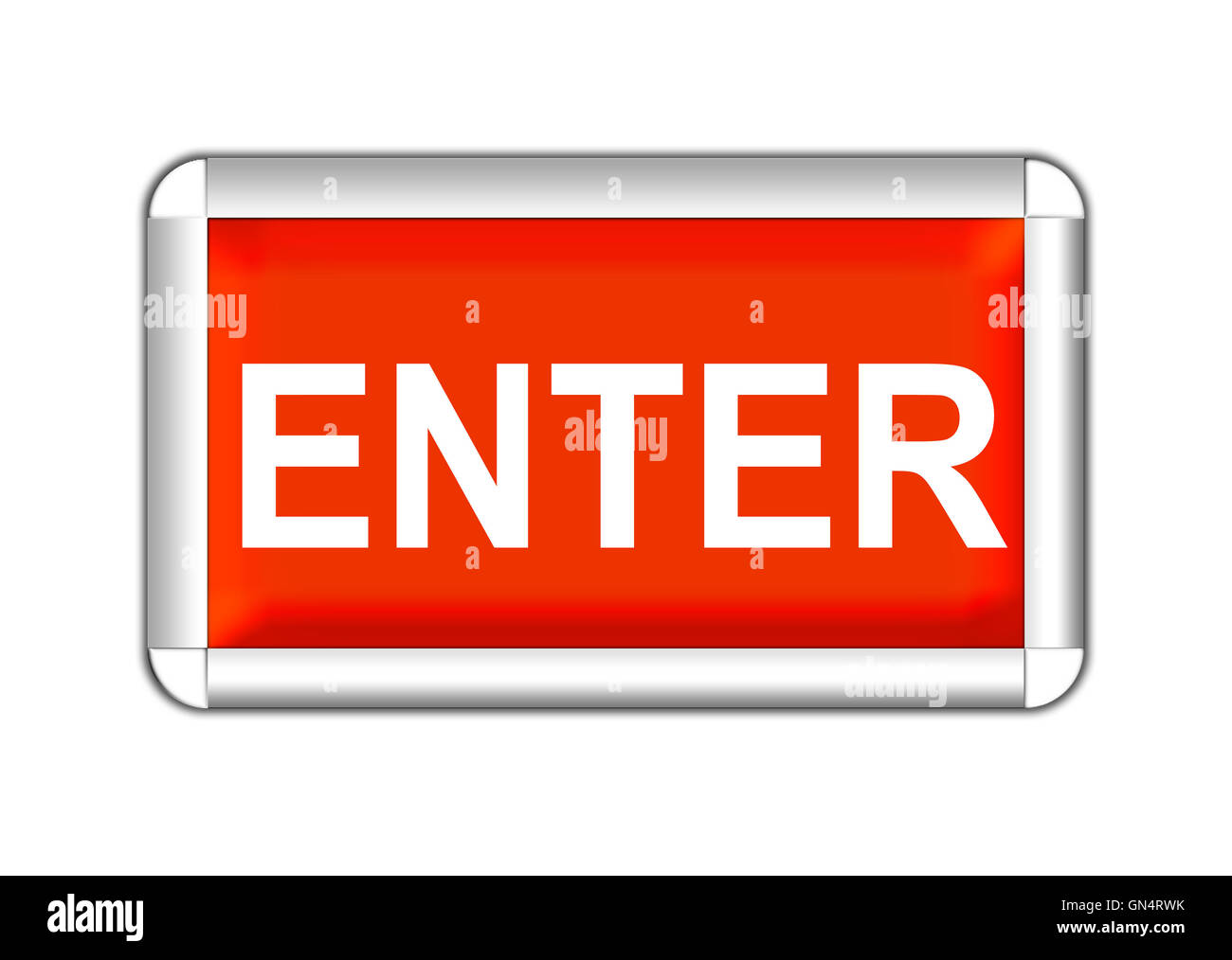 Push door sign Cut Out Stock Images & Pictures - Alamy