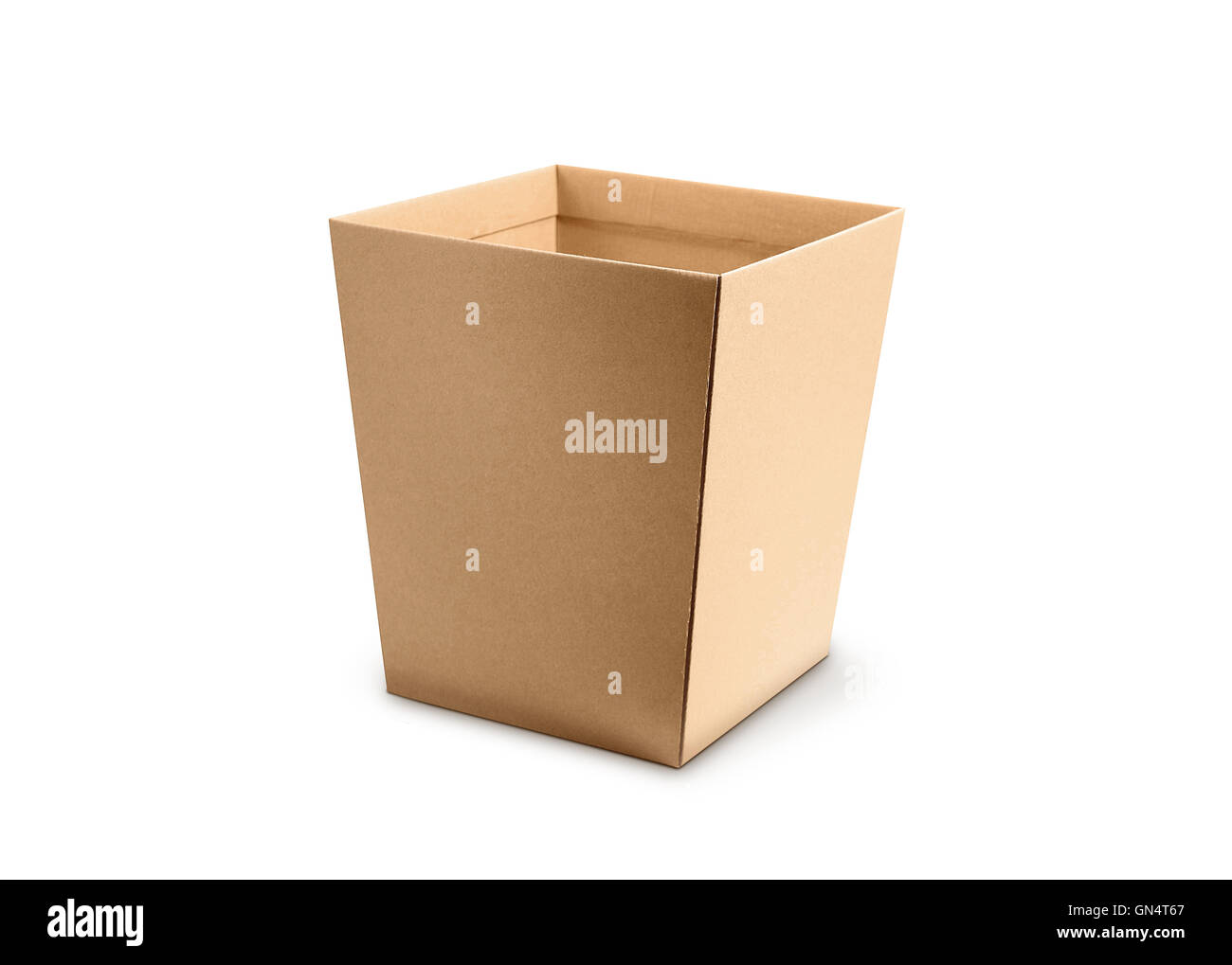 Open carton box isolated on white background Stock Photo - Alamy