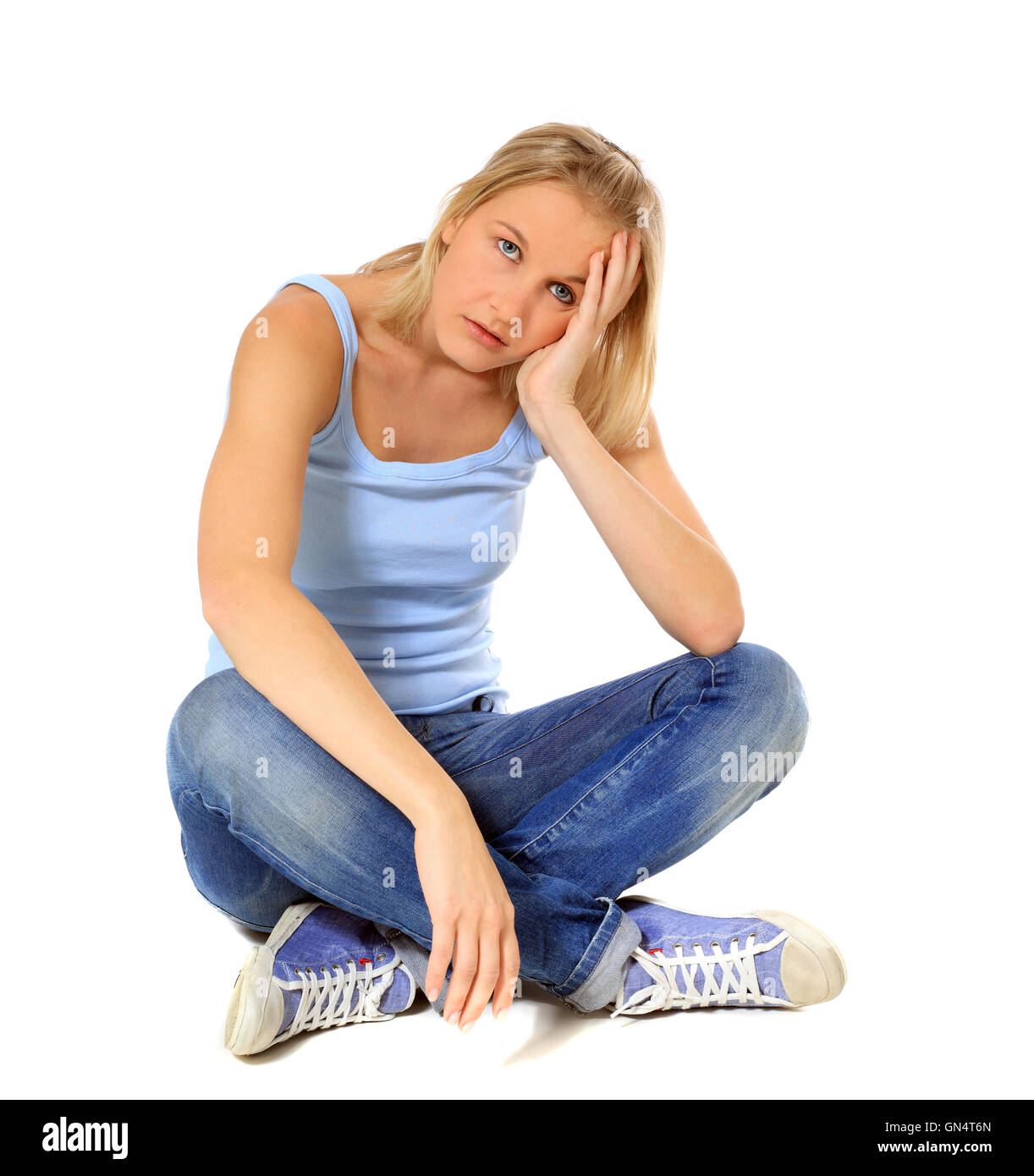 Frustrated scandinavian girl Stock Photo - Alamy