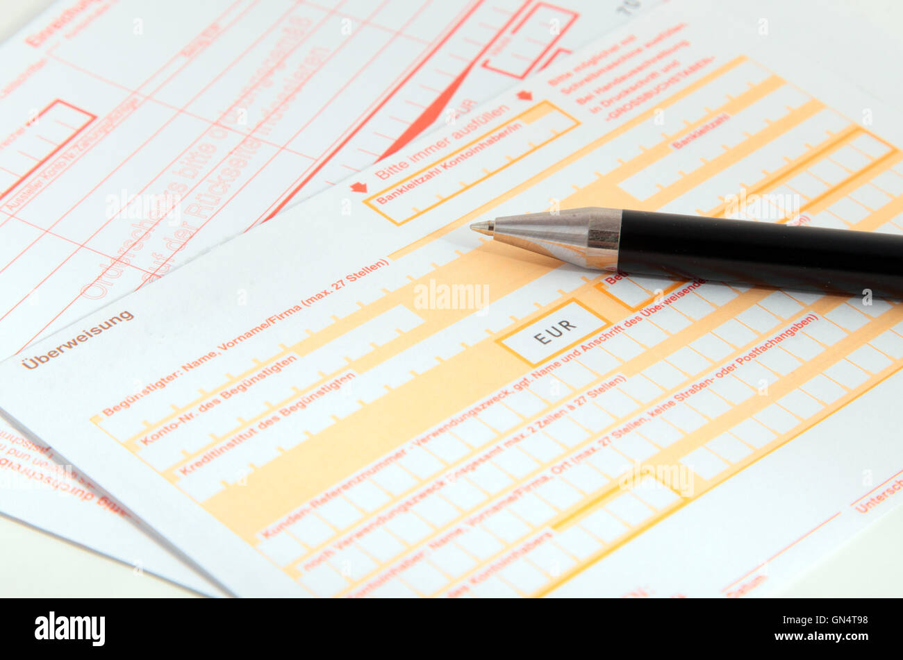 Bank forms hi-res stock photography and images - Alamy