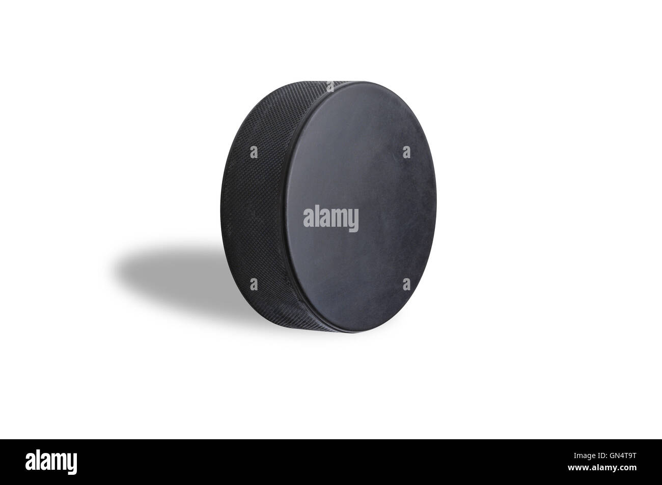hockey puck isolated on white background Stock Photo - Alamy