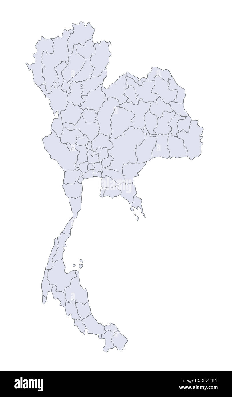 Map of thailand regions hi-res stock photography and images - Alamy